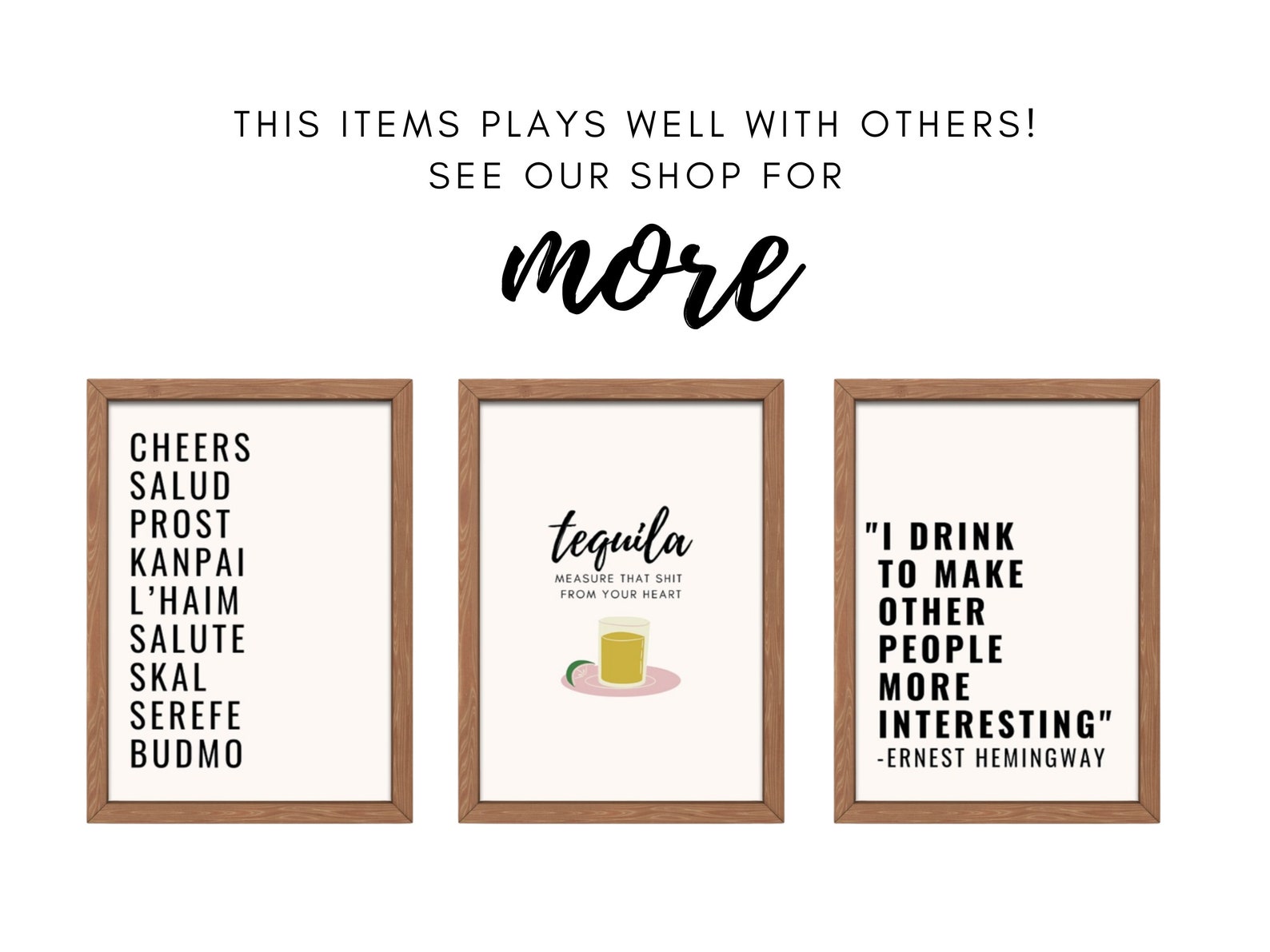 Cheers in Different Languages Bar Cart Prints Cheers Sign - Etsy