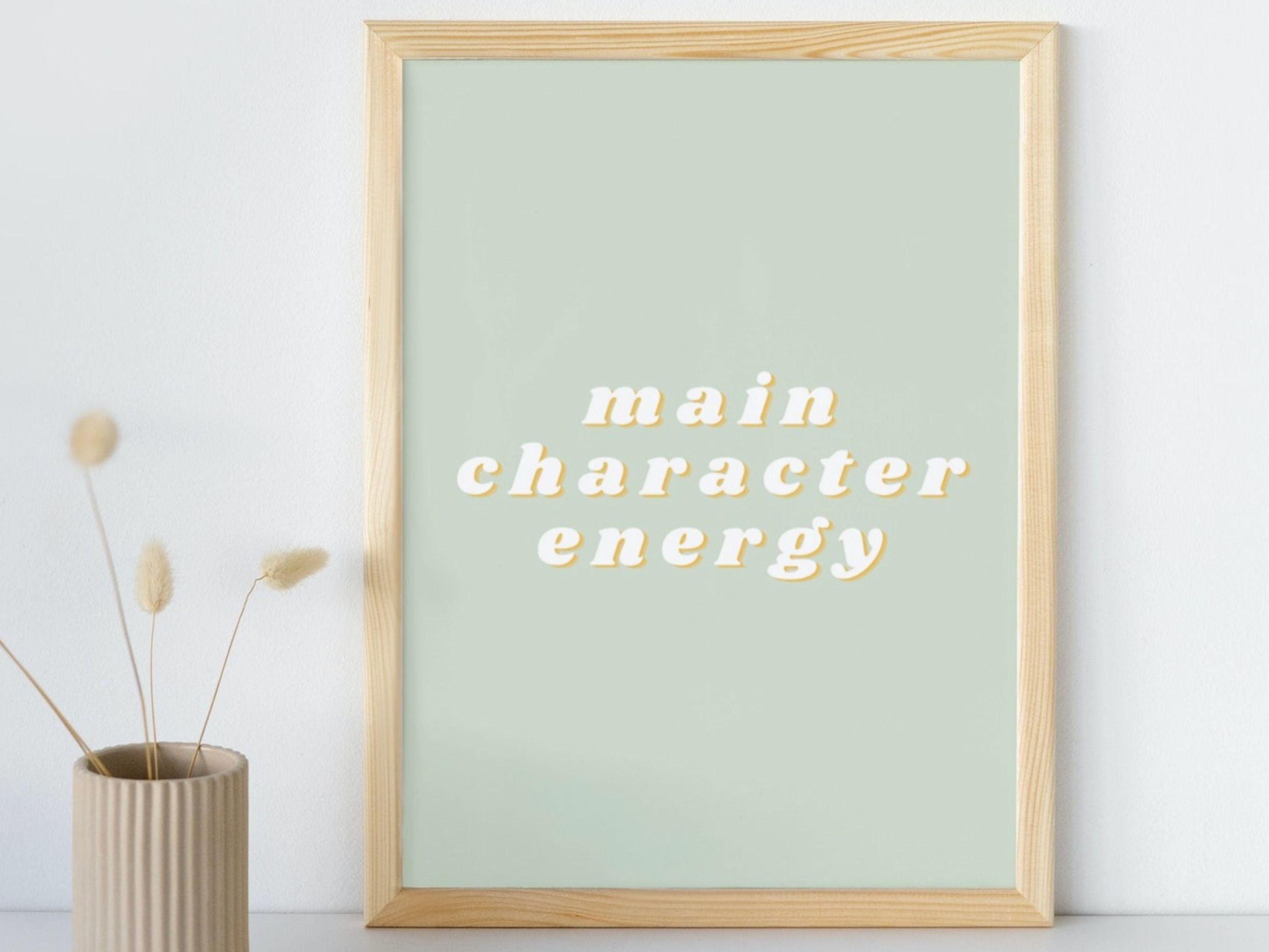 Custom Quote Print Funky Wall Art Sage Green Print Apartment Decor ...