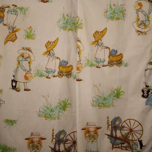 Kitschy Cute Holly Hobby Curtains Springmaid Vintage Mid Century Modern ...