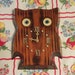 Super Cute Owl Wood Owl Clock Made in Japan Quartz Working Kitsch Wall ...