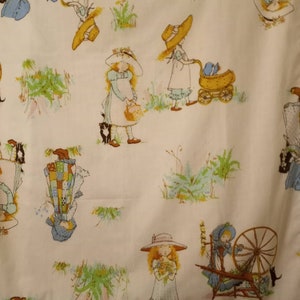 Kitschy Cute Holly Hobby Curtains Springmaid Vintage Mid Century Modern ...