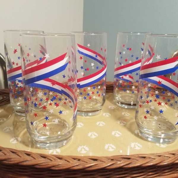 Patriotic Glassware - Etsy