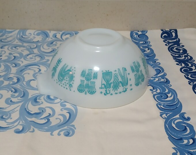 Blue and White Butterprint Pyrex Mixing/cinderella 443 Bowl Minty - Etsy