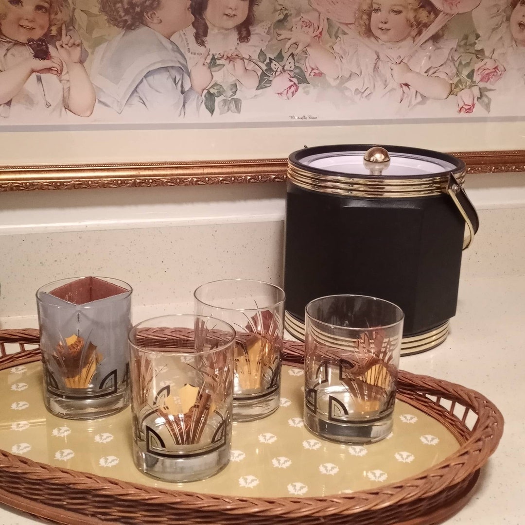 Nib Atlantis Nautical Gold and Black Art Deco Seashell Design Ice ...