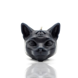 MYSTICAL CAT CANDLE - Large or Small, Black Cat, Magical Cat, Cat Lover ...