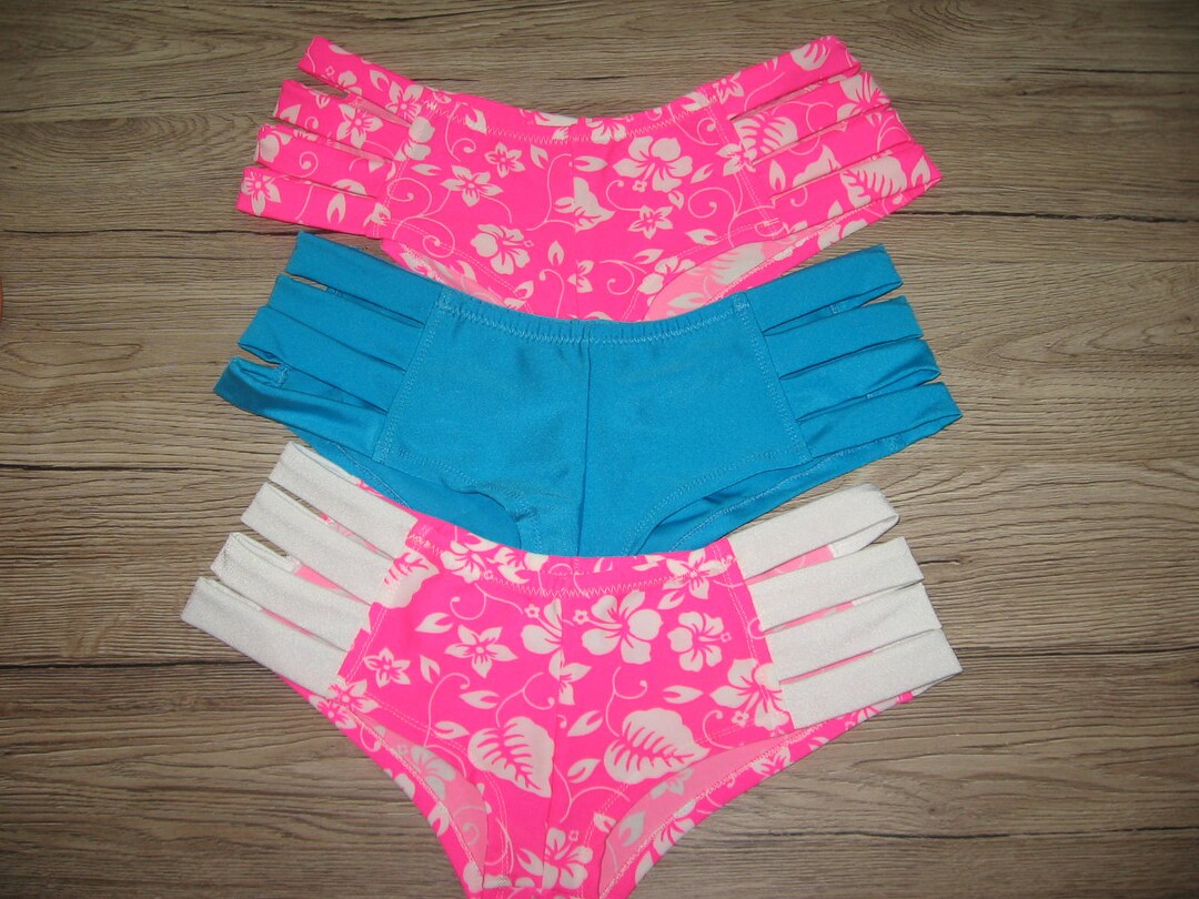 Set of 3 / Super Mini Cheeky Sexy Mini Ravers Shorts Pole Fitness ...