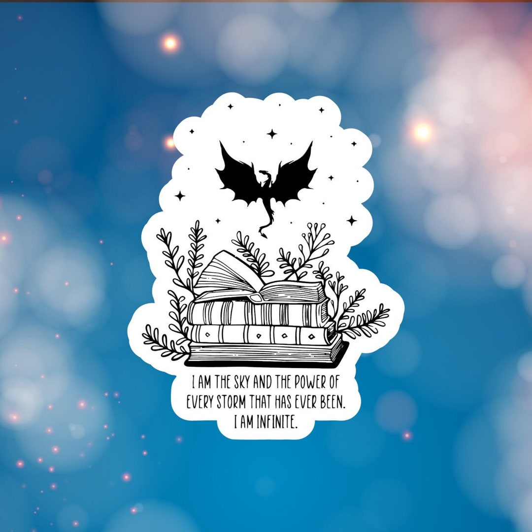 I Am Infinite.. Water Resistant Sticker for Kindles, Waterbottle ...