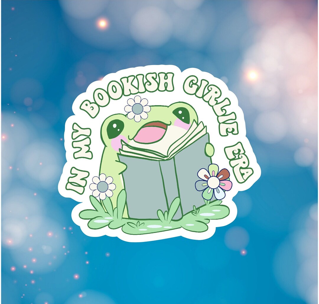 Bookish Girlie Era.. Water Resistant Sticker for Kindles, Waterbottle ...