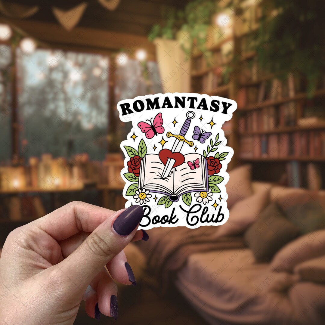 Romantasy Book Club Sticker for Kindles, Phones, Waterbottles, Smut ...