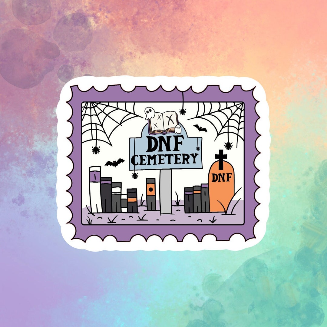 DNF Cemetery Water Resistant Sticker for Kindles, Waterbottle, Kindle ...