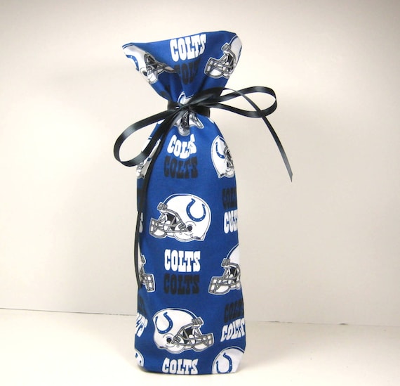 Indianapolis Colts Class Wrap Wine Gift Bag | Etsy
