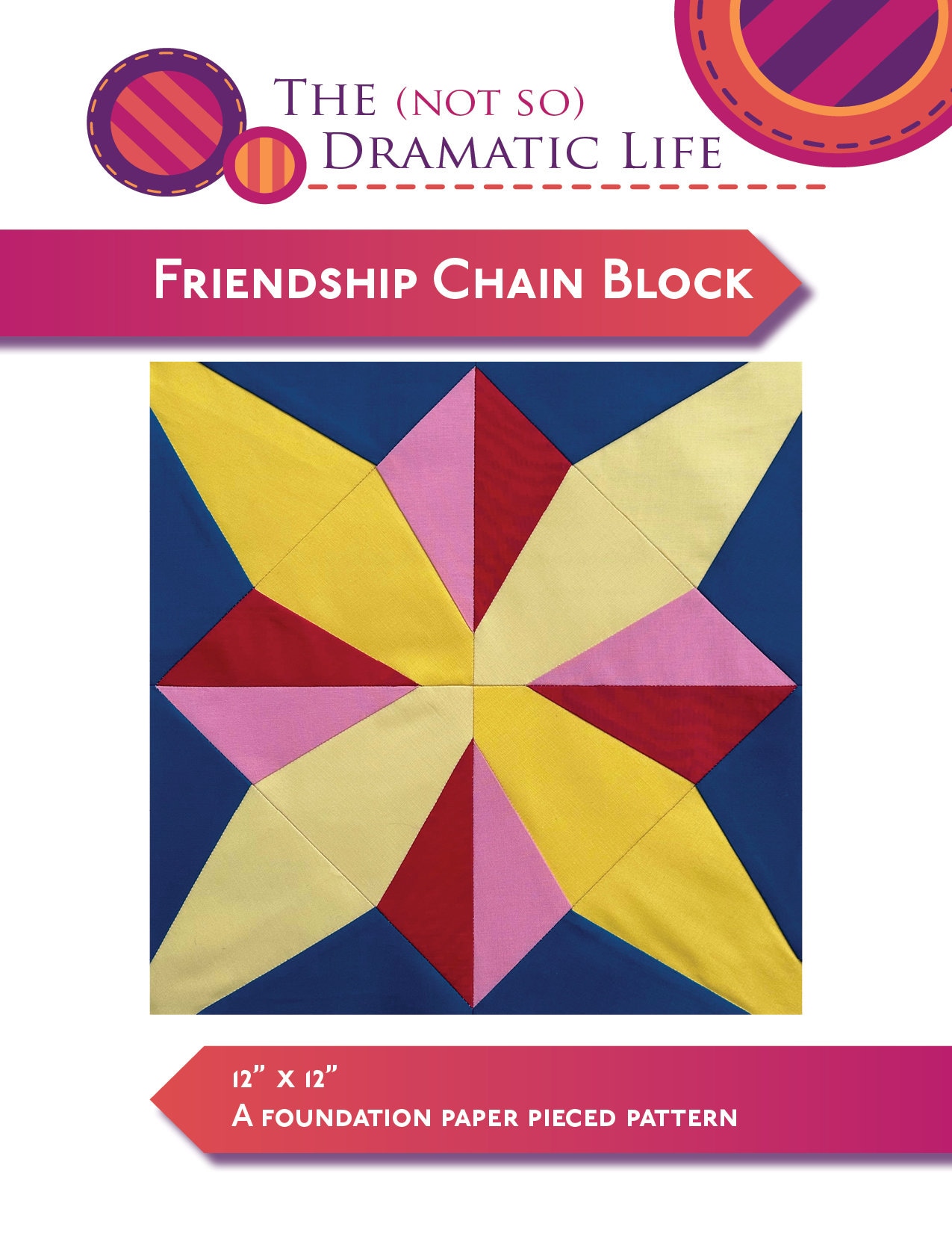Friendship Chain PDF Quilt Block Pattern (foundation Paper Pieced) - Etsy