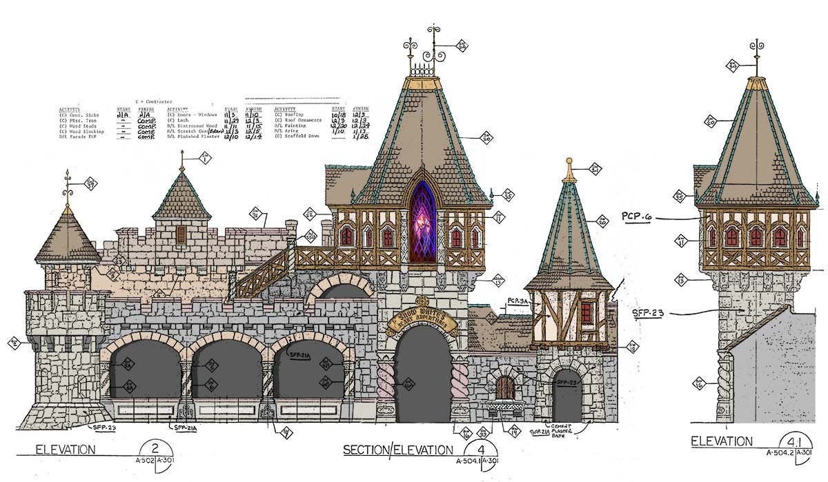 Disneyland - Snow White's Scary Adventures Attraction - Colored ...