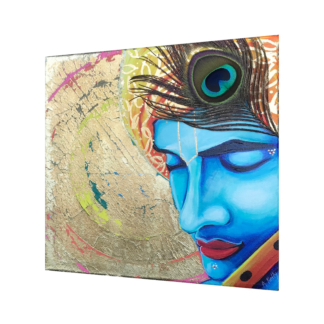 Mysterious Krishna Print - Etsy