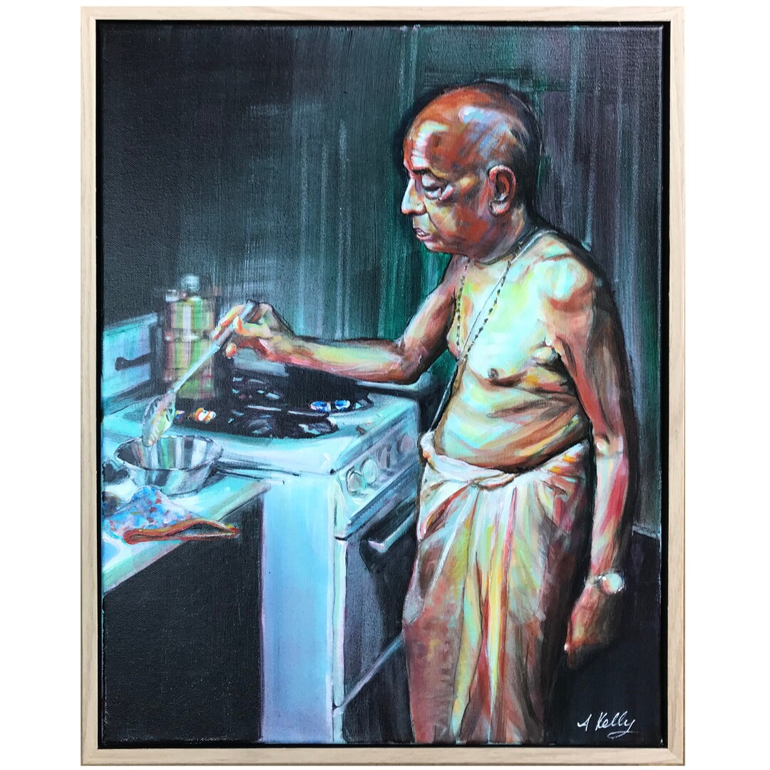 Srila Prabhupada Cooking Original Acrylic Painting - Etsy