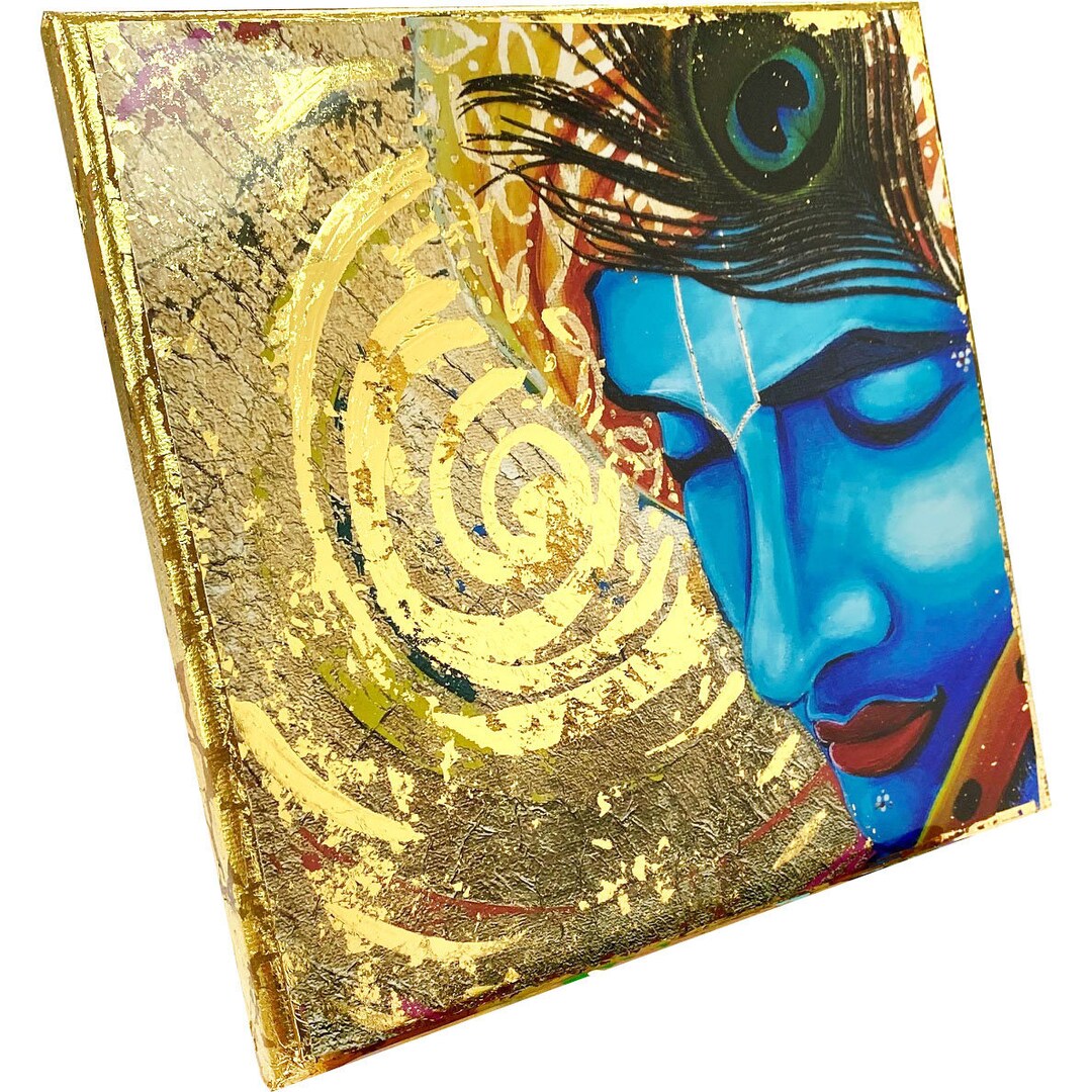 Mysterious Krishna Prints on Canvas - Etsy