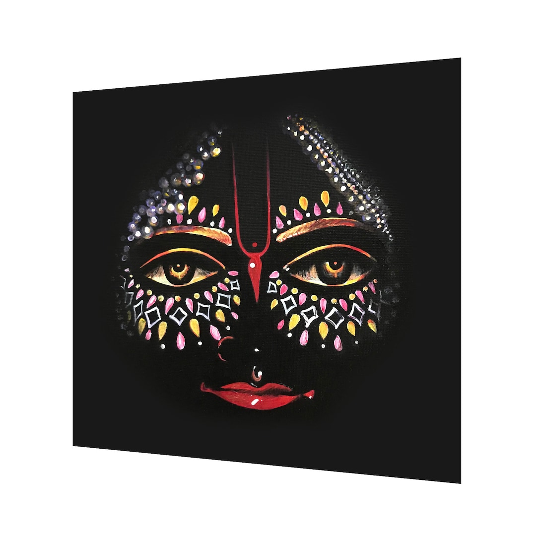 Black Krishna Print - Etsy
