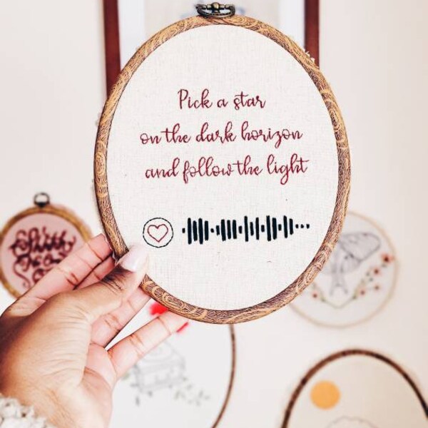 Embroidered Lyrics - Etsy