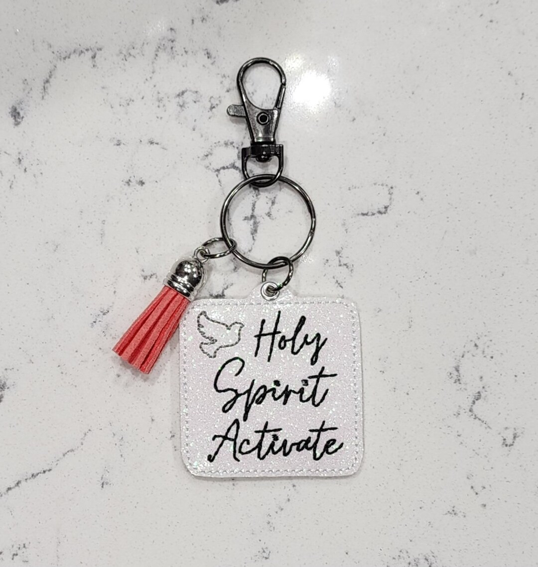 Holy Spirit Activate Keychain - Etsy
