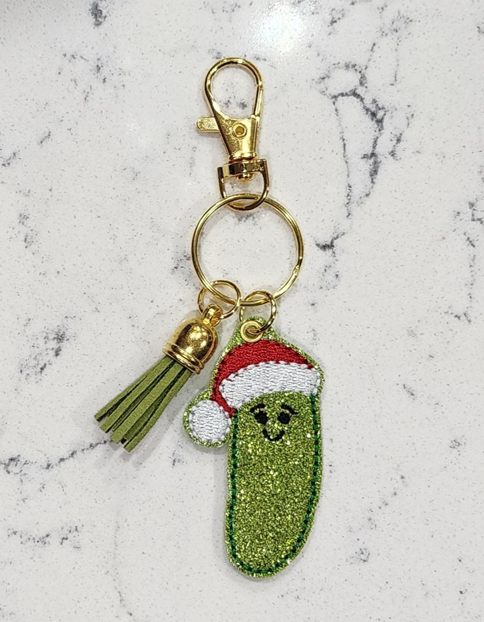 Christmas Pickle Keychain - Etsy