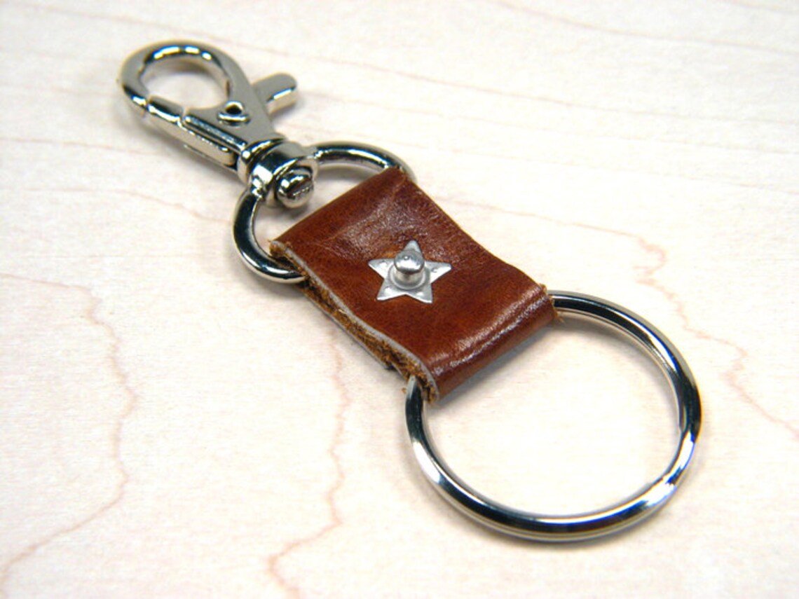 Mens Leather Keyrings, Mens Leather Keyring, Mens Leather Keychain ...