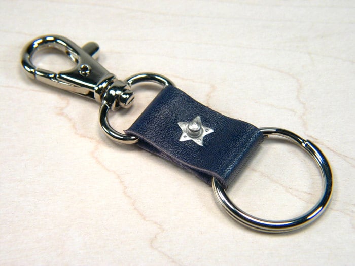 Mens Leather Keyrings, Mens Leather Keyring, Mens Leather Keychain ...