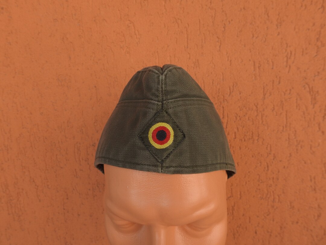 80s Bundeswehr German Army Side Cap Moleskin Hat Military Green Schmidt ...
