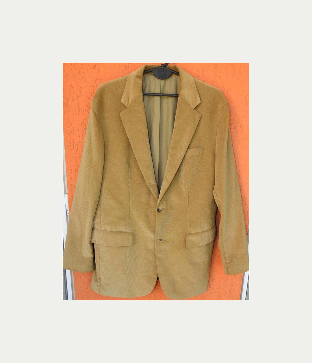 Vintage HUGO BOSS Sahara/storm Corduroy Sport Coat Jacket Blazer Tan ...