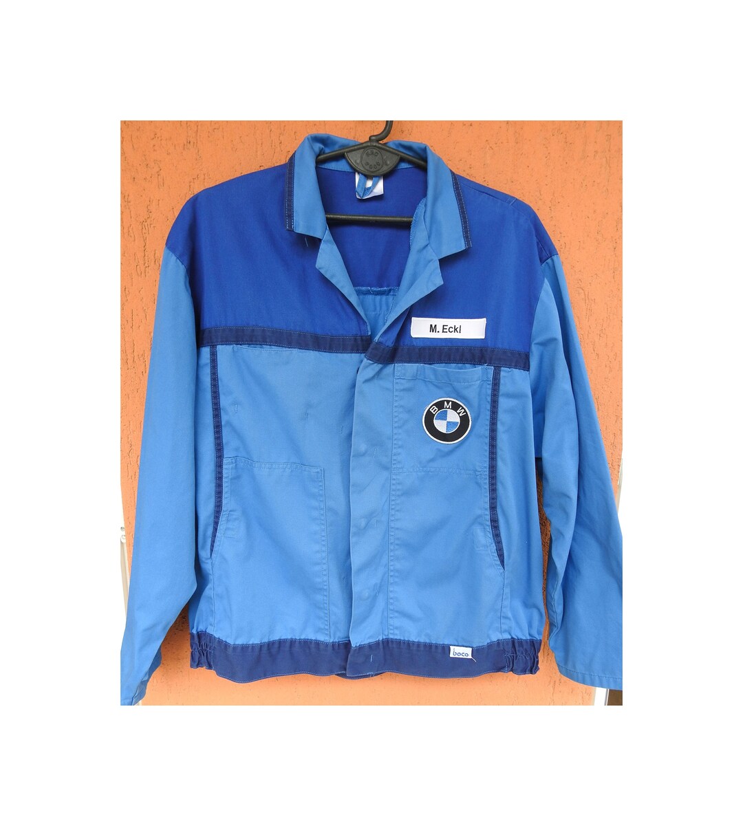 Vintage BMW Factory Work Jacket Worker Chore Coat Workshop Car Mechanic ...