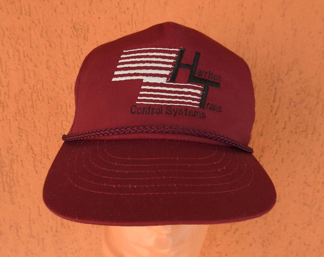 Vintage Harrison Trane Control Systems Rope Hat Snapback Cap Cabot ...