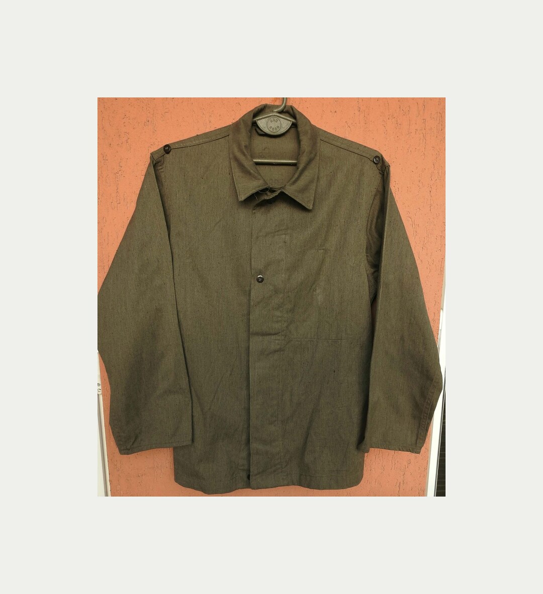 DDR Army Field Shirt Jacket Cotton East Germany Military Vintage ...