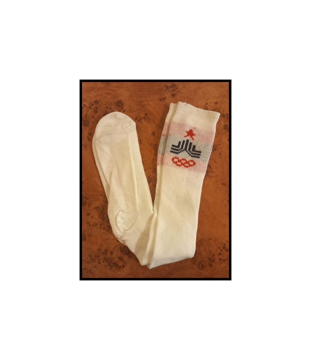 Moscow 1980 Olympics Olympic Games Childrens Long Socks Vintage Russian ...