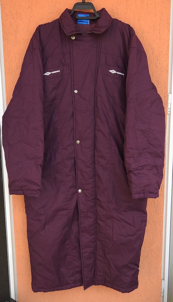 Vintage Umbro 90s Football Manager Coat Jacket Size L Full - Etsy