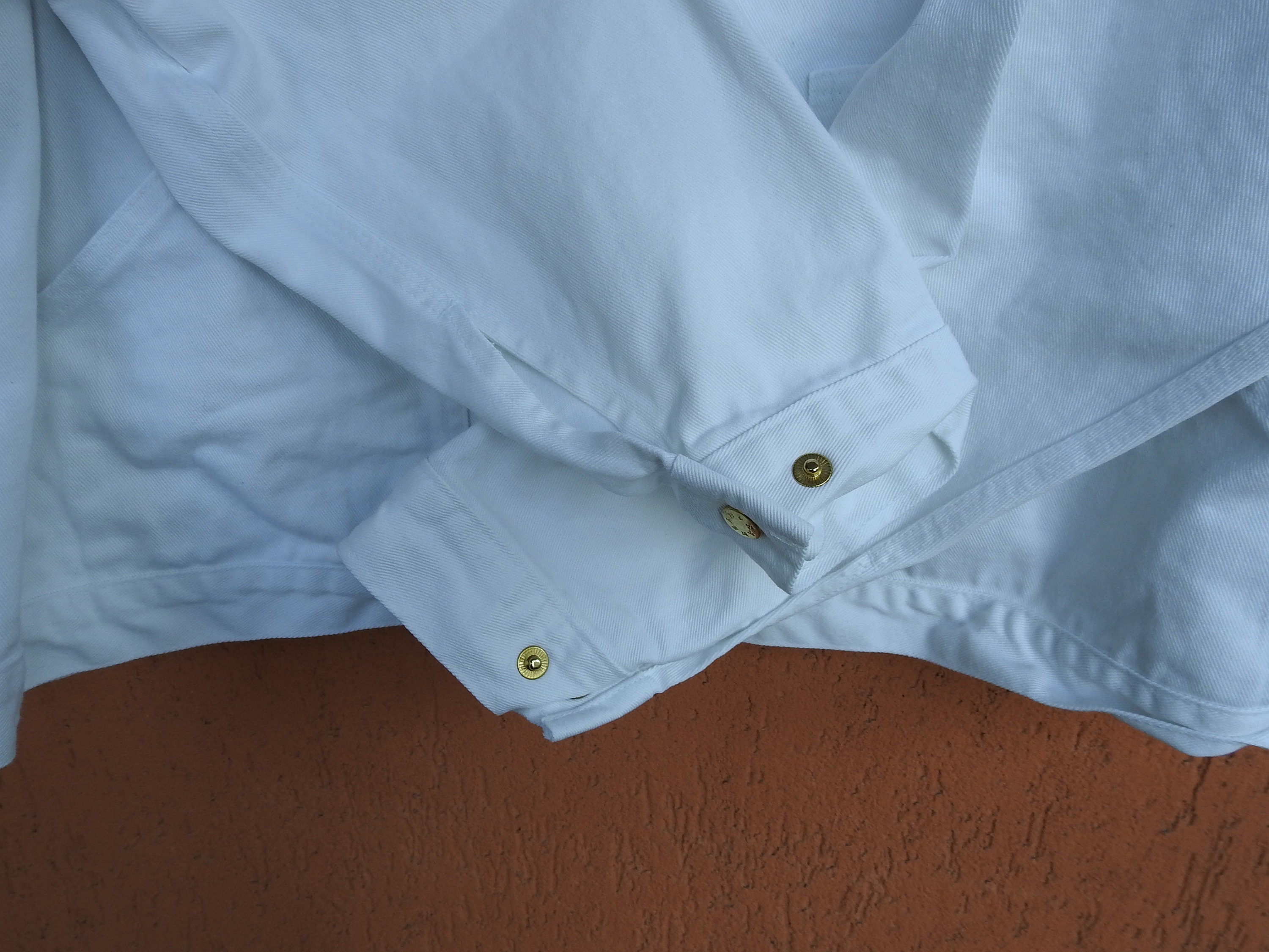 Vintage Oversized White Work Jacket Kansas Workwear Trucker Denim 2XL ...