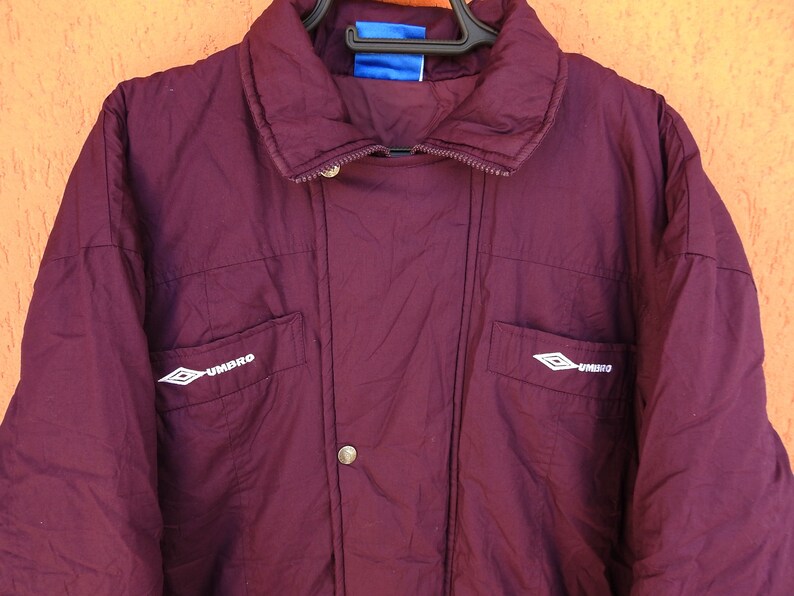 Vintage Umbro 90s Football Manager Coat Jacket Size L | Full Length ...