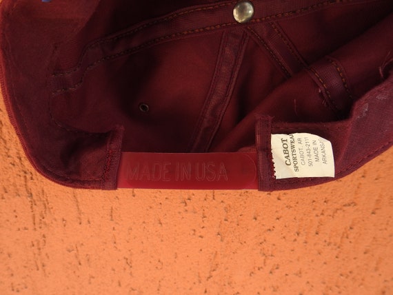 Vintage Harrison Trane Rope Hat - Maroon Snapback Cap… - Gem