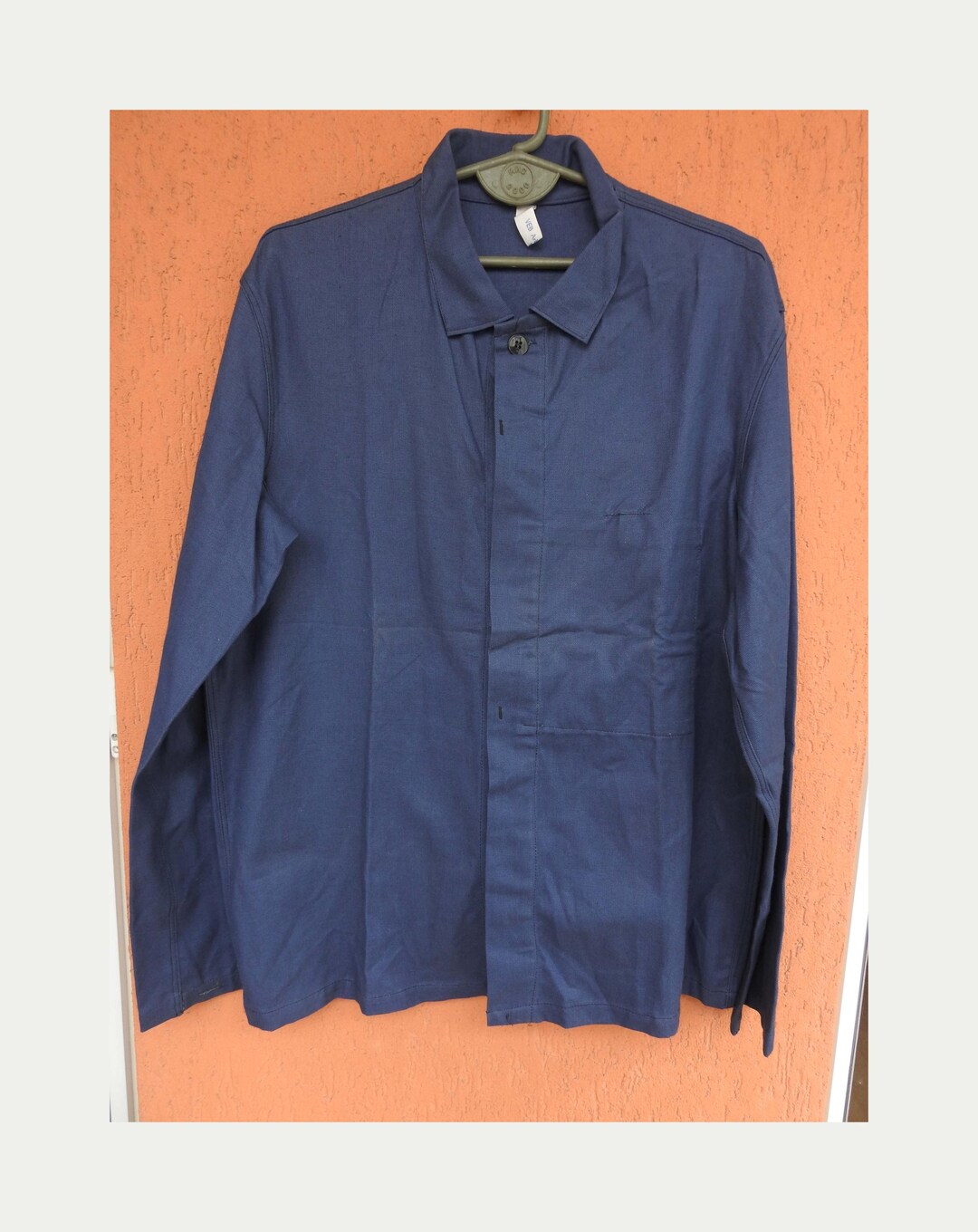 Vintage DDR Mens Work Jacket Chore Coat VEB Tanna Blue Ostalgia New (M ...