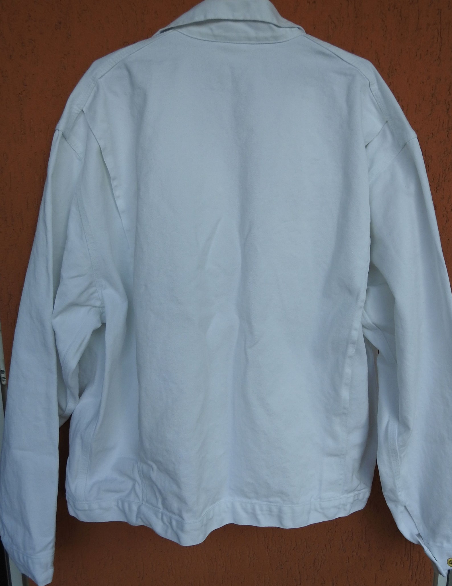 Vintage Oversized White Work Jacket Kansas Workwear Trucker Denim 2XL ...