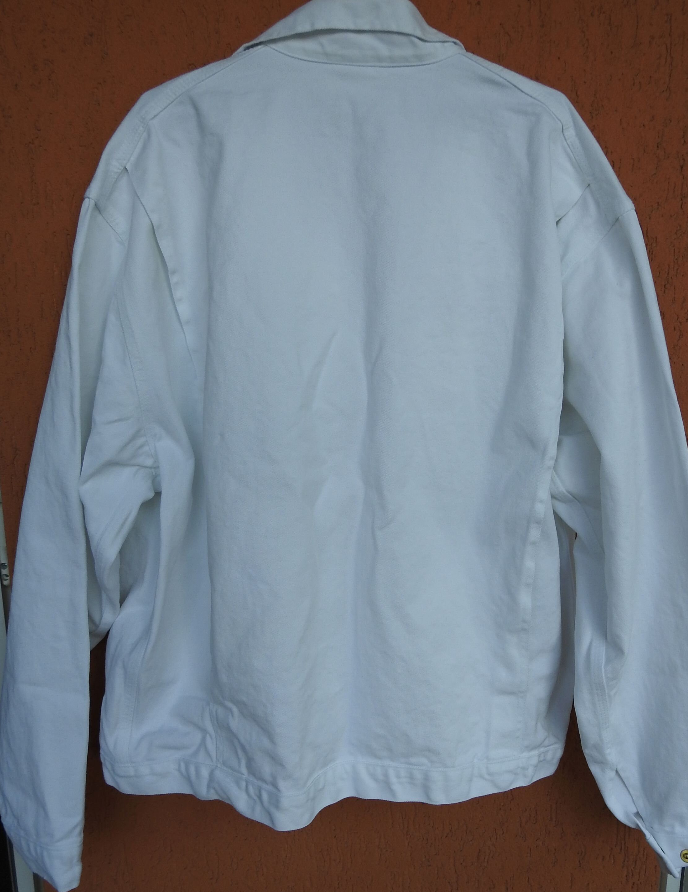 Vintage Oversized White Work Jacket Kansas Workwear Trucker Denim 2XL ...