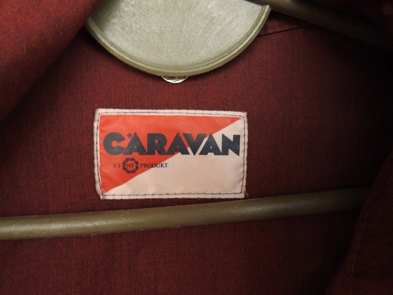 CARAVAN Vintage Ladies Jacket Scandinavia Parka Burgu… - Gem