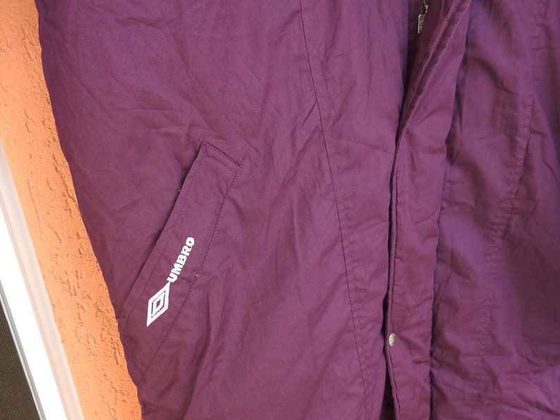 Vintage Umbro 90s Football Manager Coat Jacket Size L Full Length ...