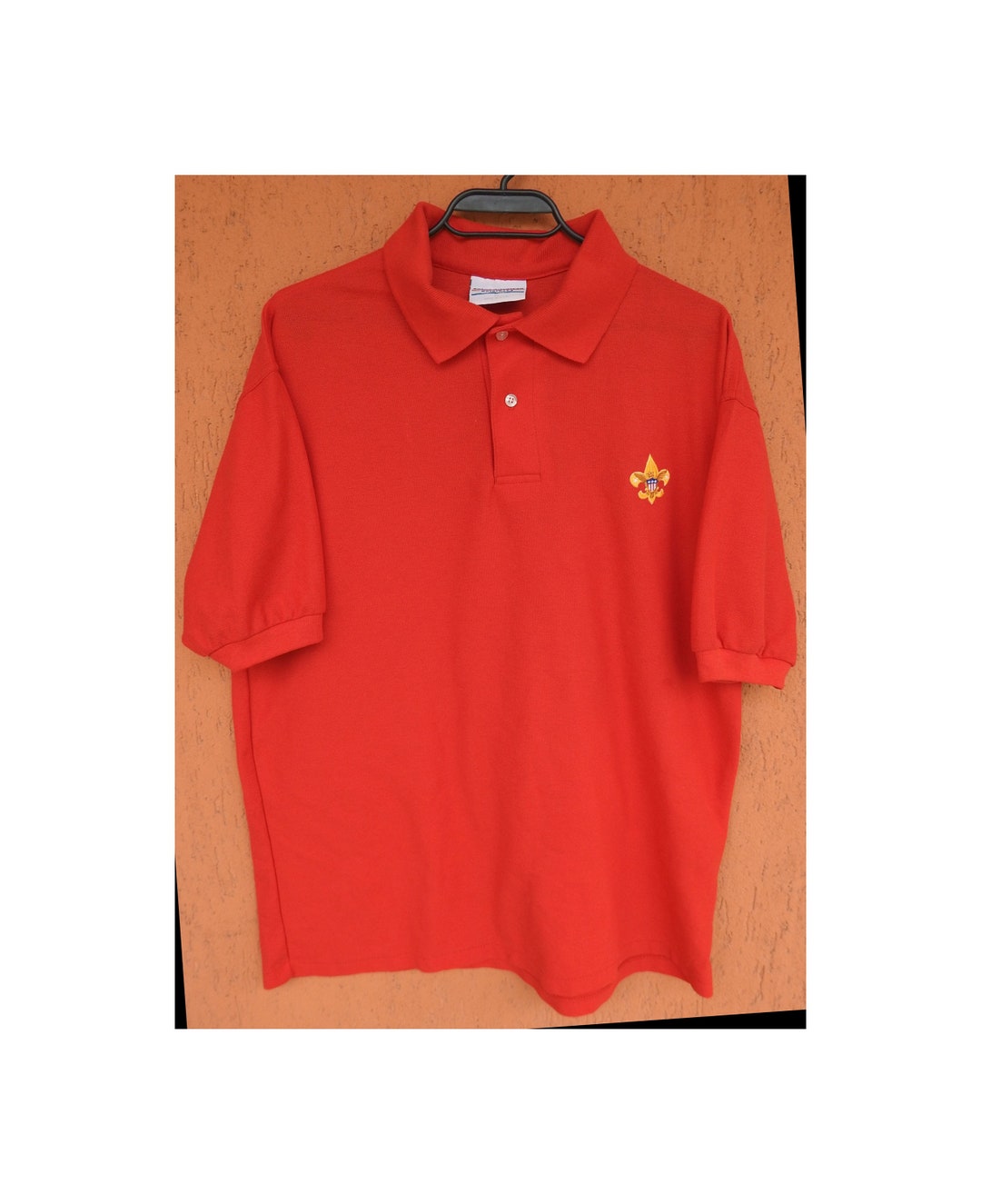 Vintage US Boy Scouts Polo Shirt Red XL Great American Originals Made ...