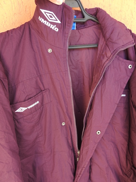 Vintage Umbro 90s Football Manager Coat Jacket Size L… - Gem