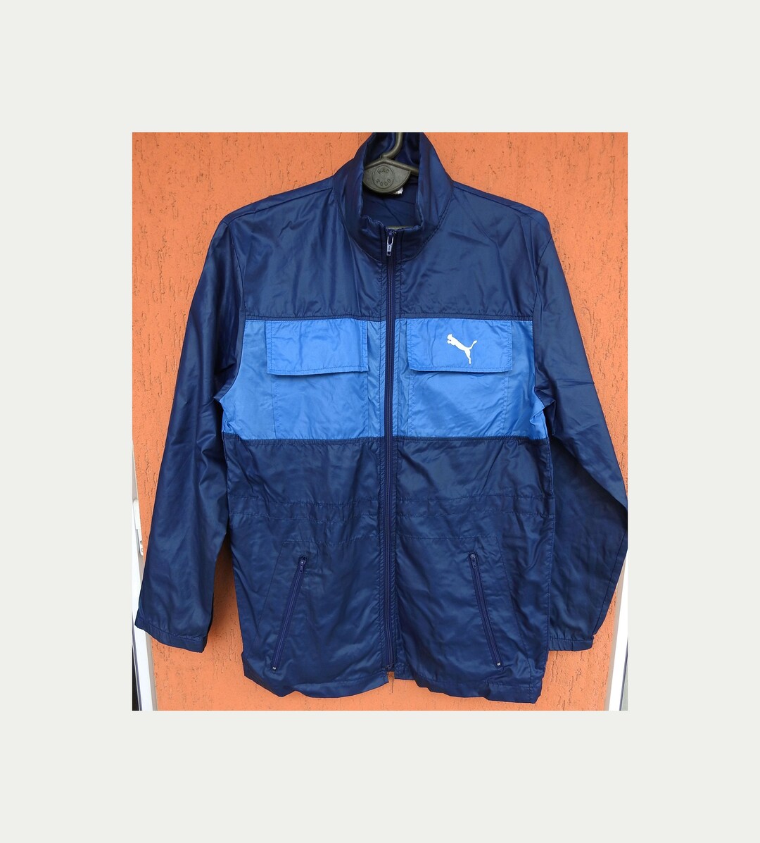 Vintage PUMA Cagoule Nylon Training Rain Jacket Windbreaker Sports ...