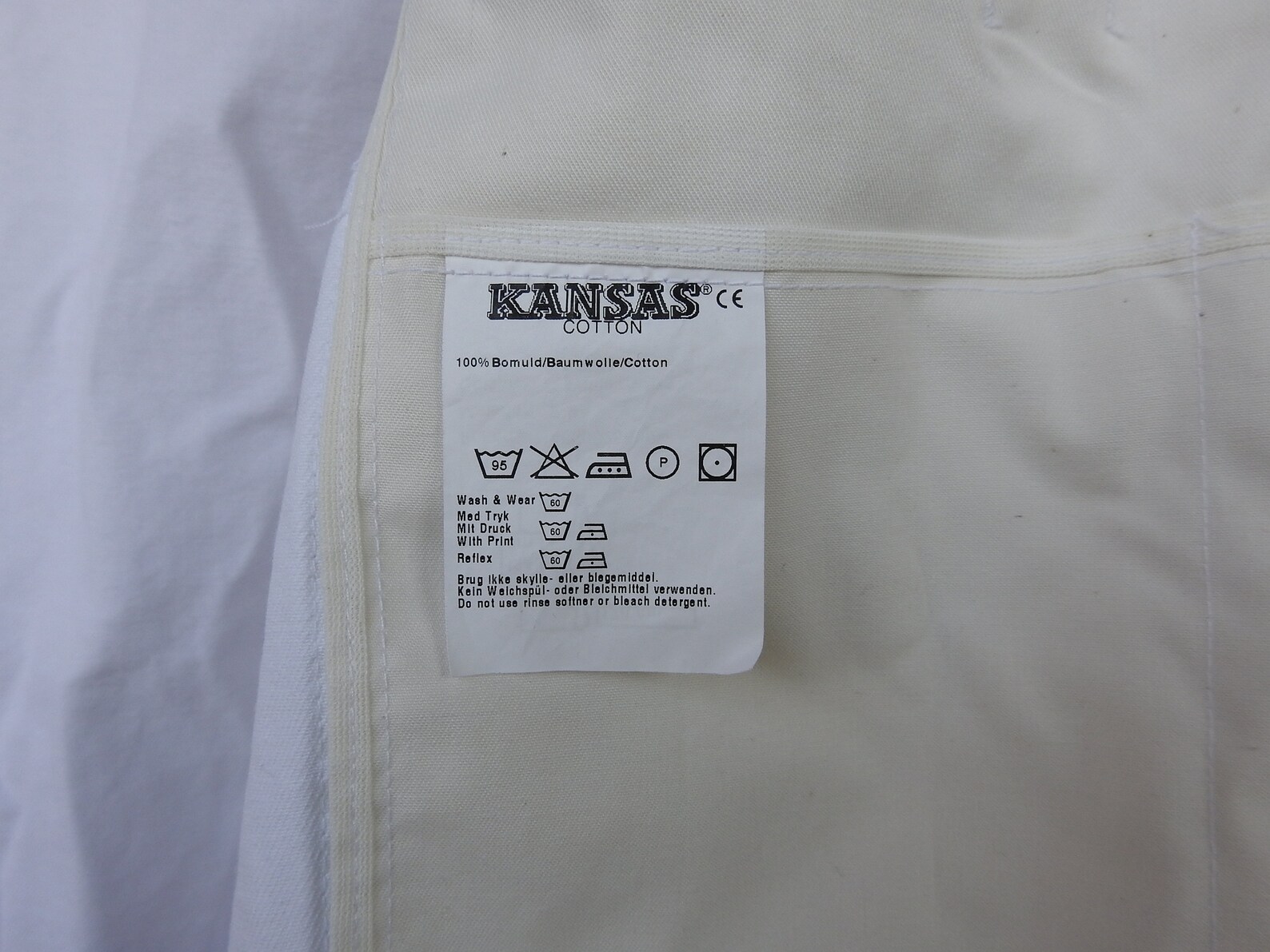 Vintage Oversized White Work Jacket Kansas Workwear Trucker Denim 2XL ...
