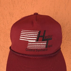 Vintage Harrison Trane Control Systems Rope Hat Snapback Cap Cabot ...