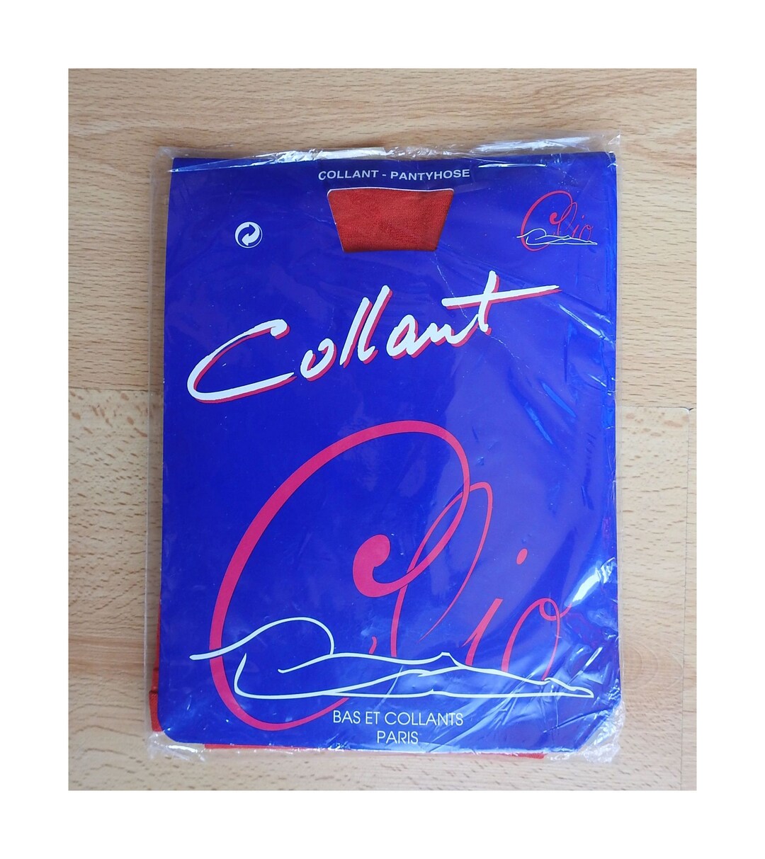 Vintage 80s French Red Pantyhose France Collant NEW Size 42/44 M ...