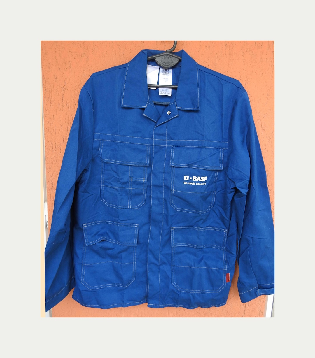 French Blue Work Jacket Chore Coat Mens Medium Workwear BASF Rofa #5 - Etsy