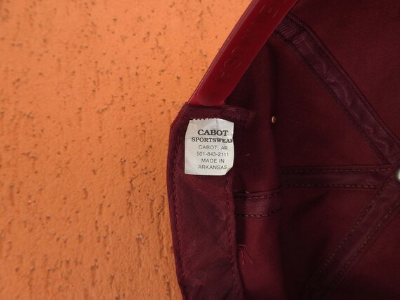 Vintage Harrison Trane Rope Hat - Maroon Snapback Cap… - Gem