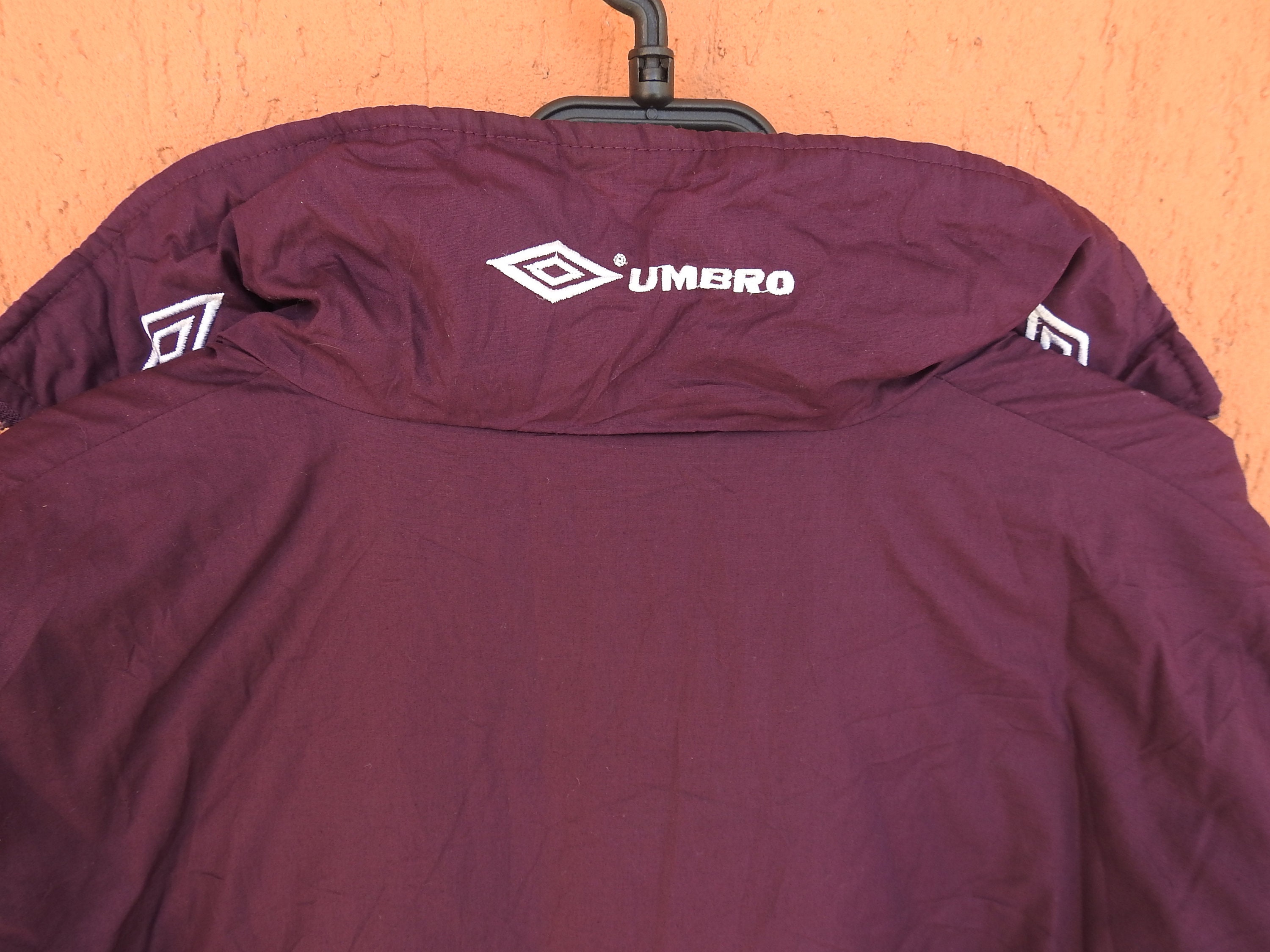 Vintage Umbro 90s Football Manager Coat Jacket Size L Full Length ...